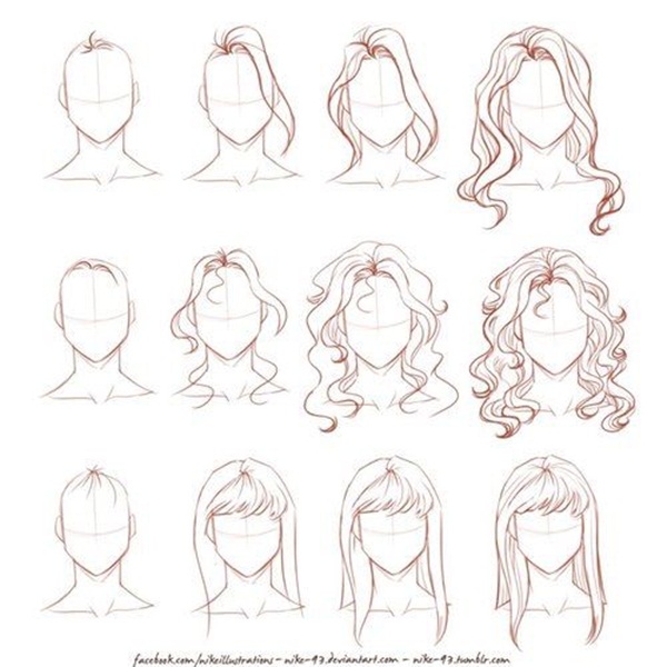 How To Draw Hair Step By Step Image Guides 