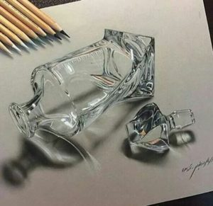 How To Draw Glass And Transparent Objects – Learn More – Bored Art
