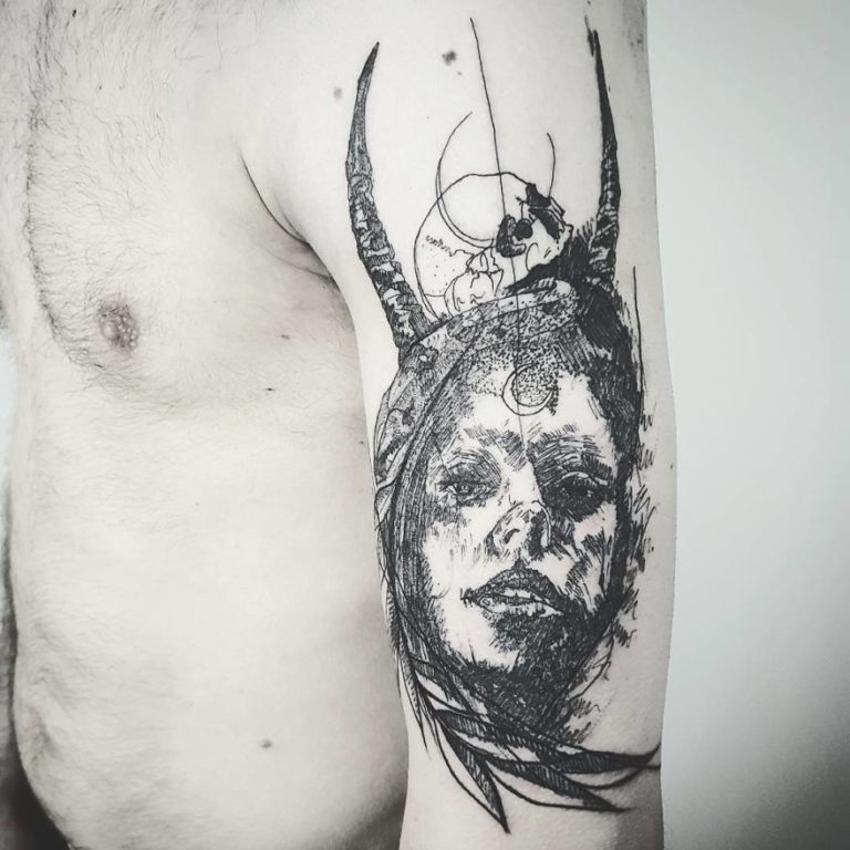 Sensational And Spectacular Sketchy Tattoos – Bored Art
