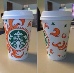 40 Starbucks Mug Art For Random Awesomeness – Bored Art