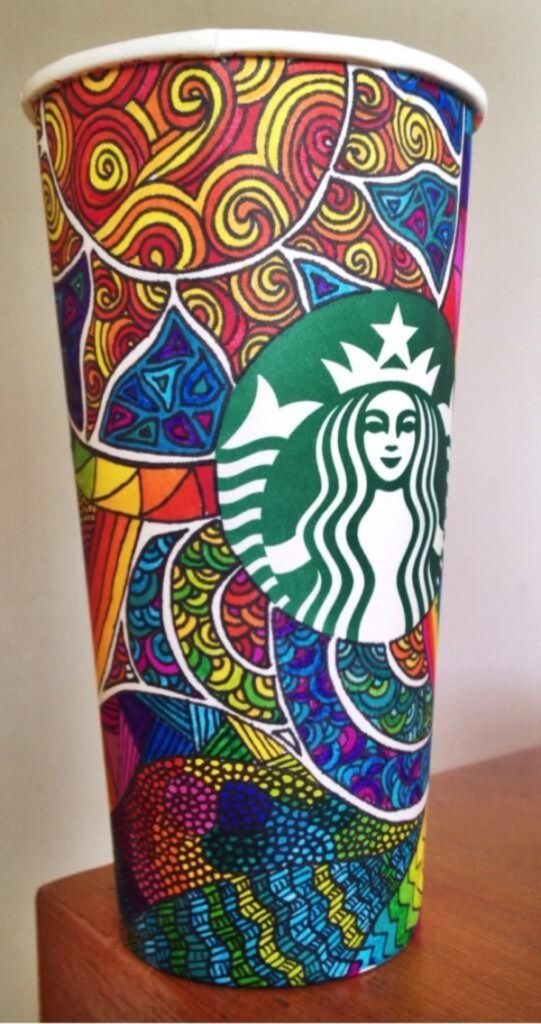 40 Starbucks Mug Art For Random Awesomeness – Bored Art