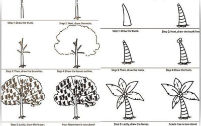 How To Draw A Tree (Step By Step Image Guides)