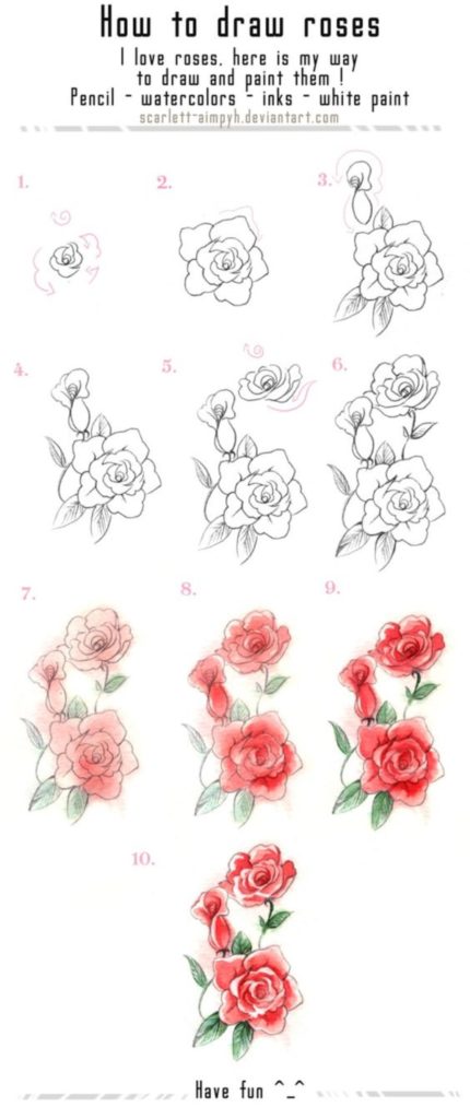 How To Draw A Flower (Step By Step Image Guides)