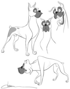 40 simple dog drawing to Follow and Practice