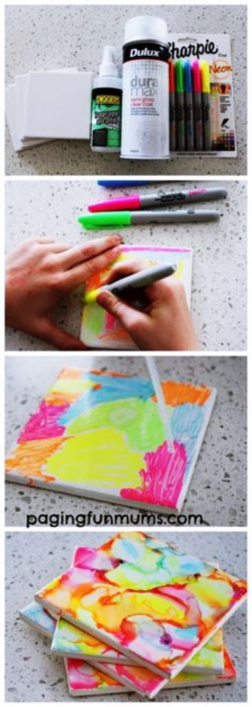 20 Quick 5 Minute Painting Projects For 2018 – Bored Art