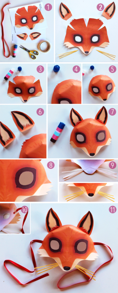 DIY Play Masks For Kids