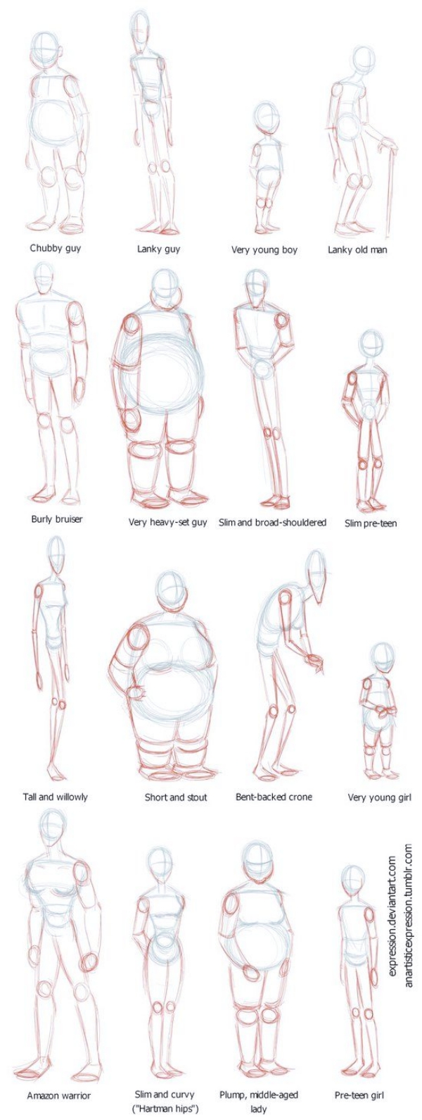 HOW TO DRAW BODY SHAPES 30 Tutorials For Beginners Bored Art
