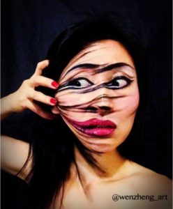 30 Mind-Blowing Optical Illusion Makeup Ideas – Bored Art