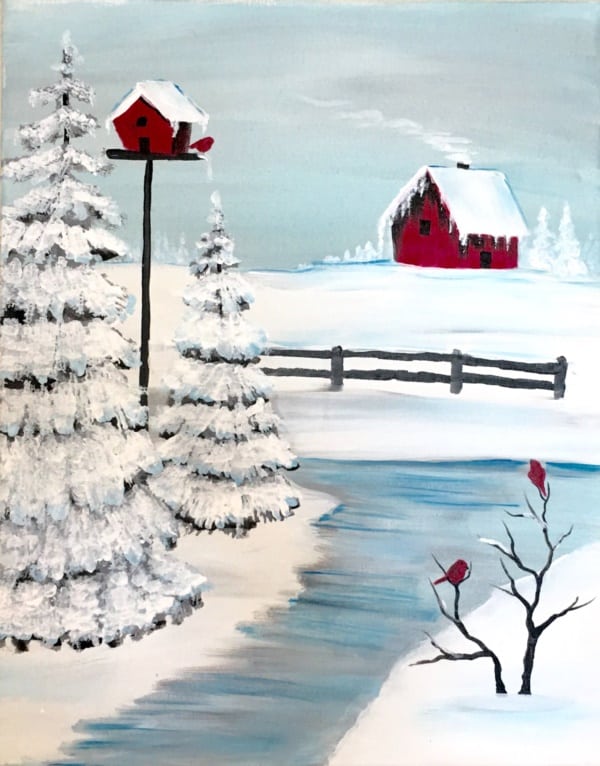 40 Beautiful Christmas Painting Ideas To Try This Season Bored Art