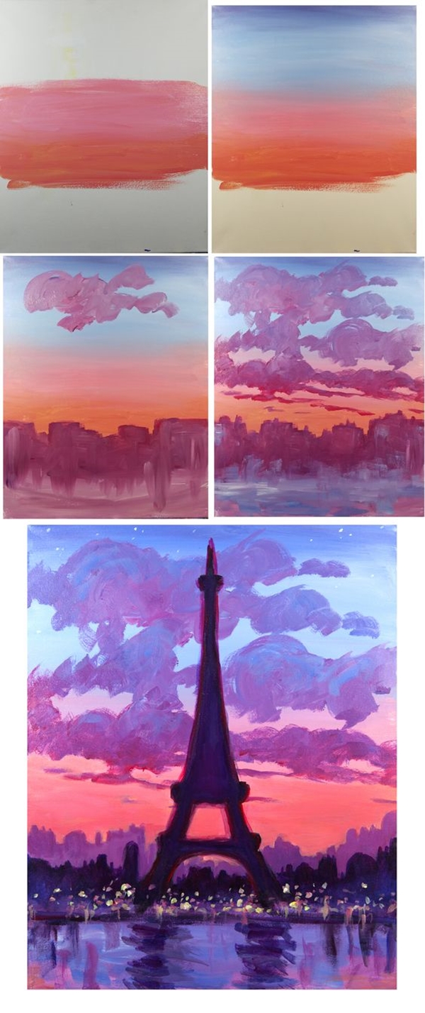 40 Easy Step By Step Painting Examples For Beginners Bored Art