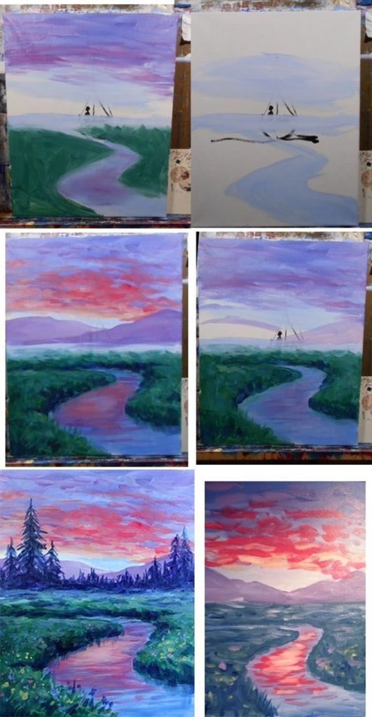 130 Easy Step by Step Painting Examples for Beginners – Bored Art