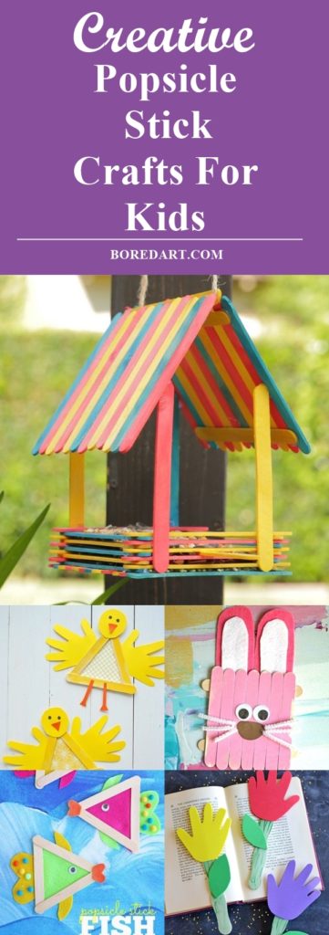 40 Creative Popsicle Stick Crafts For Kids – Bored Art