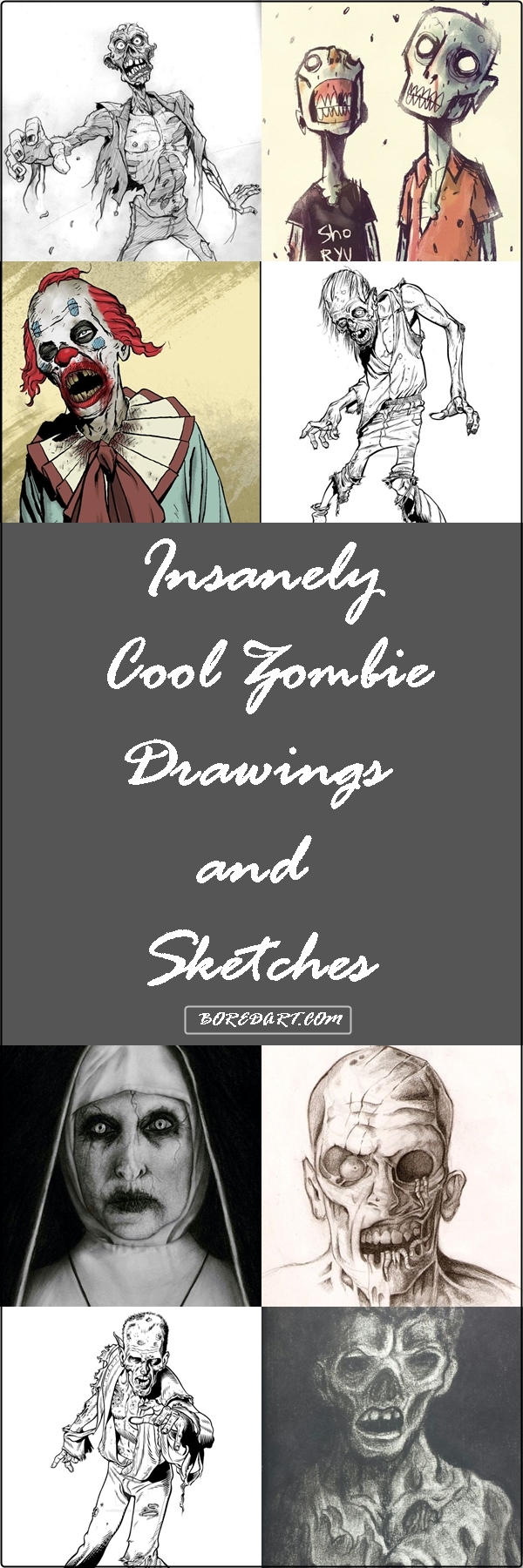 40 Insanely Cool Zombie Drawings and Sketches – Bored Art