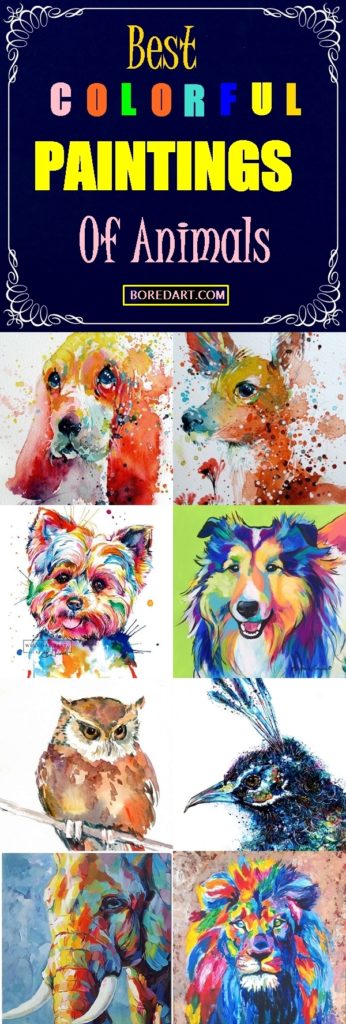 40 Best Colorful Paintings Of Animals – Bored Art