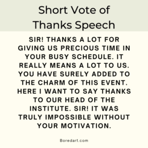 50 Short Vote of Thanks Speech Samples For Seminars 2022 – Bored Art