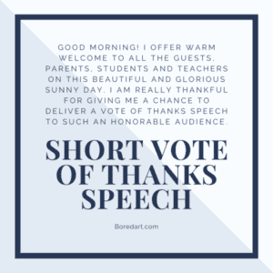 50 Short Vote of Thanks Speech Samples For Seminars 2022 – Bored Art