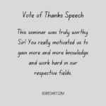 50 Short Vote of Thanks Speech Samples For Seminars 2022 – Bored Art