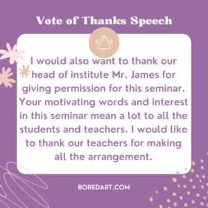 50 Short Vote of Thanks Speech Samples For Seminars 2022 – Bored Art