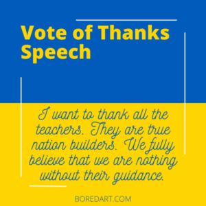 50 Short Vote of Thanks Speech Samples For Seminars 2022 – Bored Art