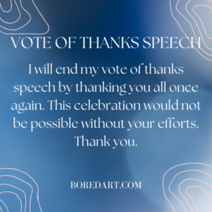 50 Short Vote of Thanks Speech Samples For Seminars 2022 – Bored Art