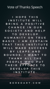 50 Short Vote of Thanks Speech Samples For Seminars 2022 – Bored Art
